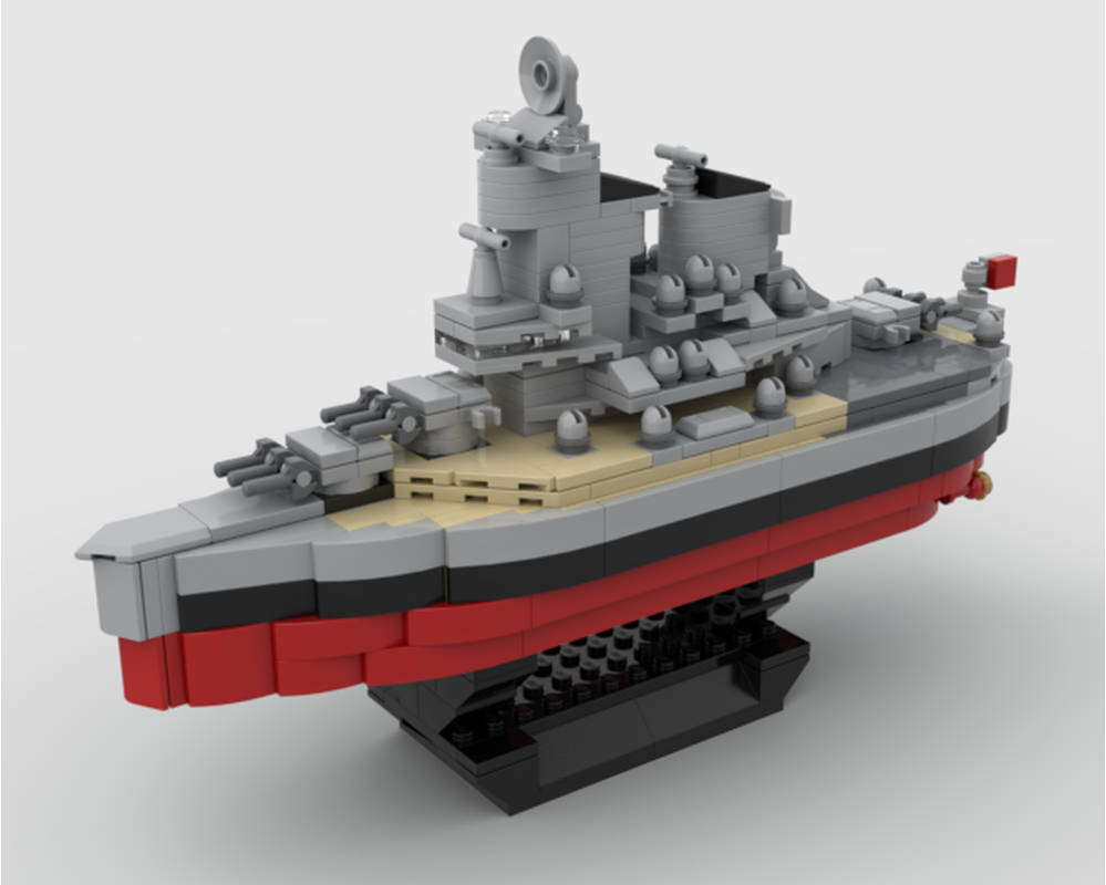 LEGO MOC Battleship U.S Missouri BB-63 Super Deformed by ...