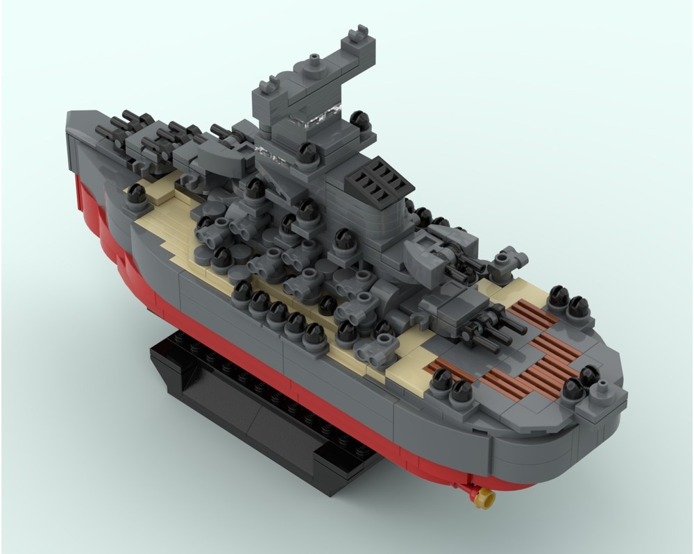 Lego Moc Battleship Yamato Scale Super Deformed By Alessandromaffioli