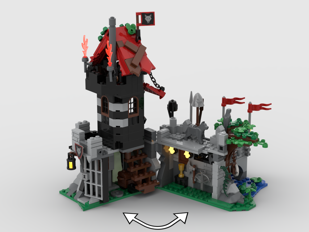 LEGO MOC Small Wolfpack Ancient Fortress by ElCapybara | Rebrickable ...