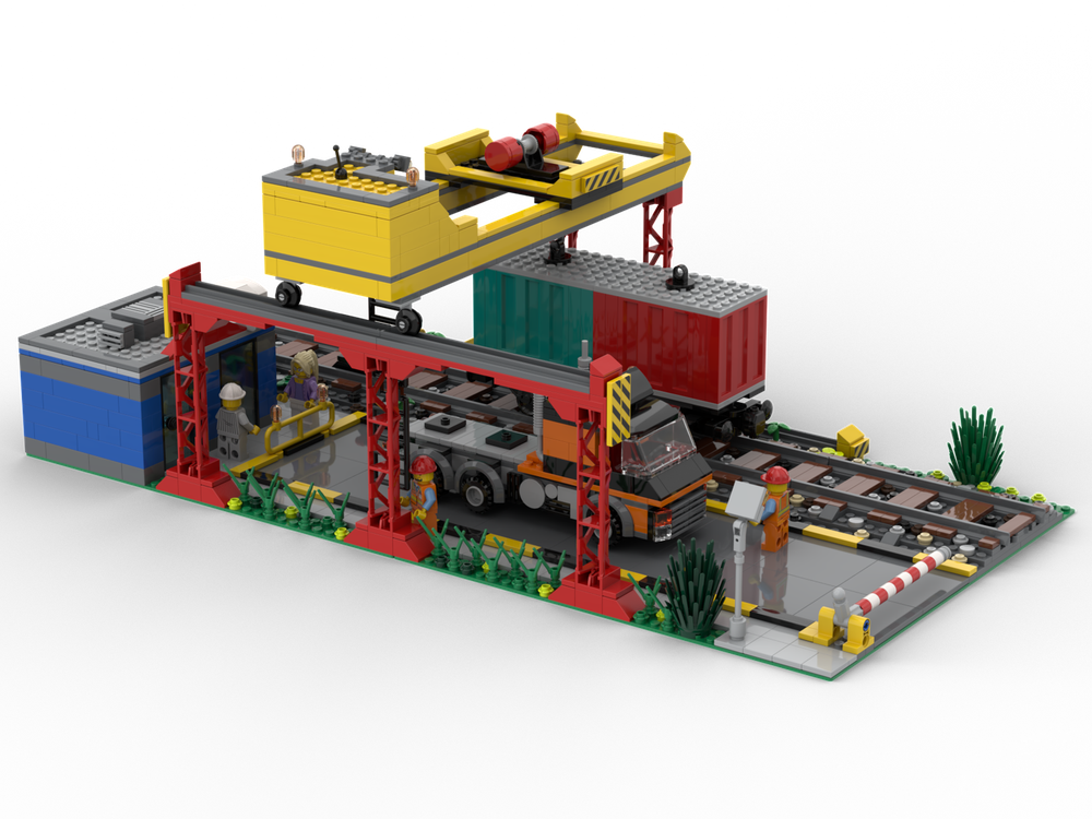 LEGO MOC Cargo terminal by Ganek | Rebrickable - Build with LEGO