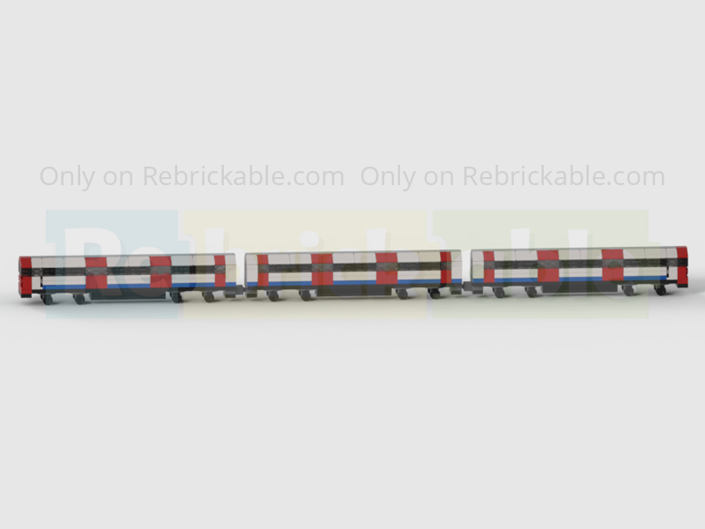 LEGO MOC-196286 3-Wide London Underground Train - Three Carriage 1972 ...