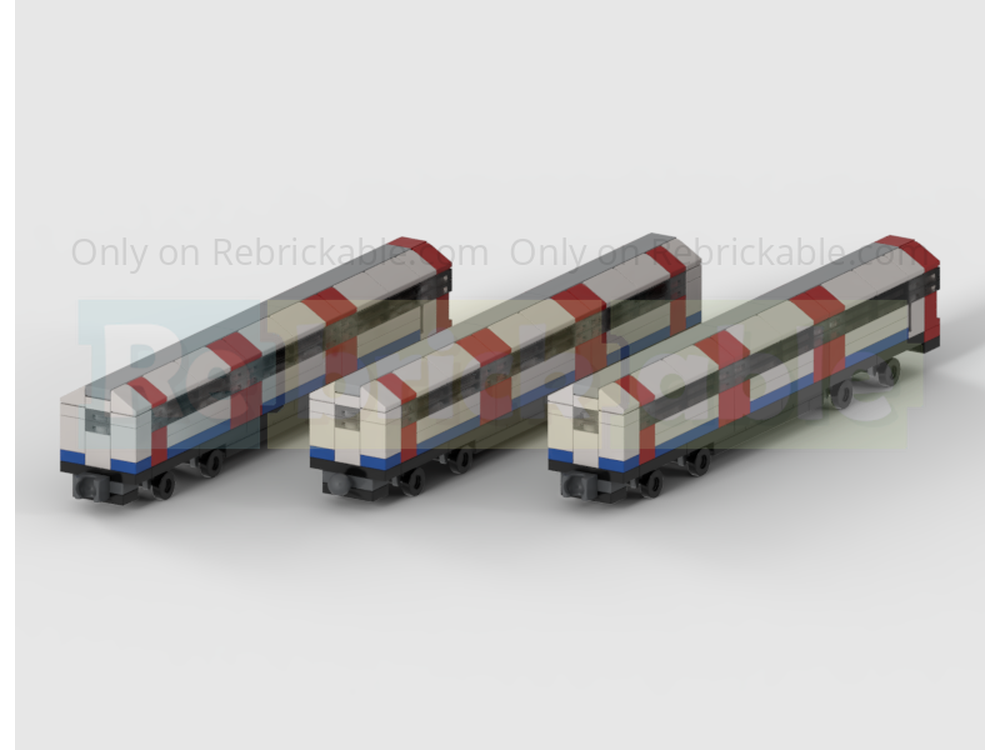 LEGO MOC-196286 3-Wide London Underground Train - Three Carriage 1972 ...