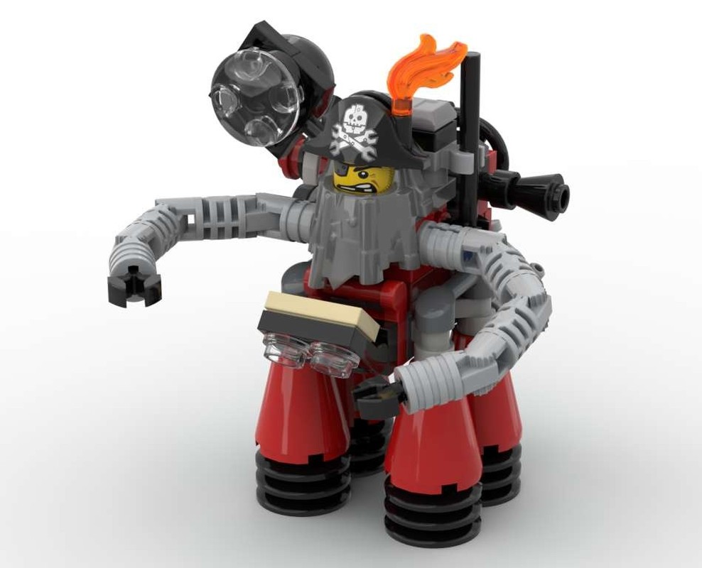 LEGO MOC Steam Punk Metal Beard by GodLifeBricks | Rebrickable - Build ...