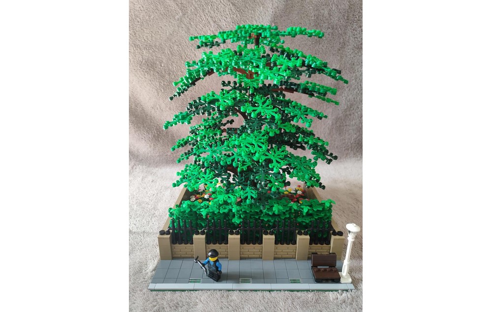LEGO MOC Vacant lot with tree and hedge - Baulücke mit Baum und Hecke ...
