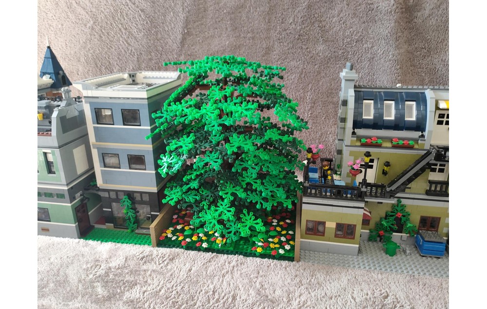 LEGO MOC Vacant lot with tree and hedge - Baulücke mit Baum und Hecke ...