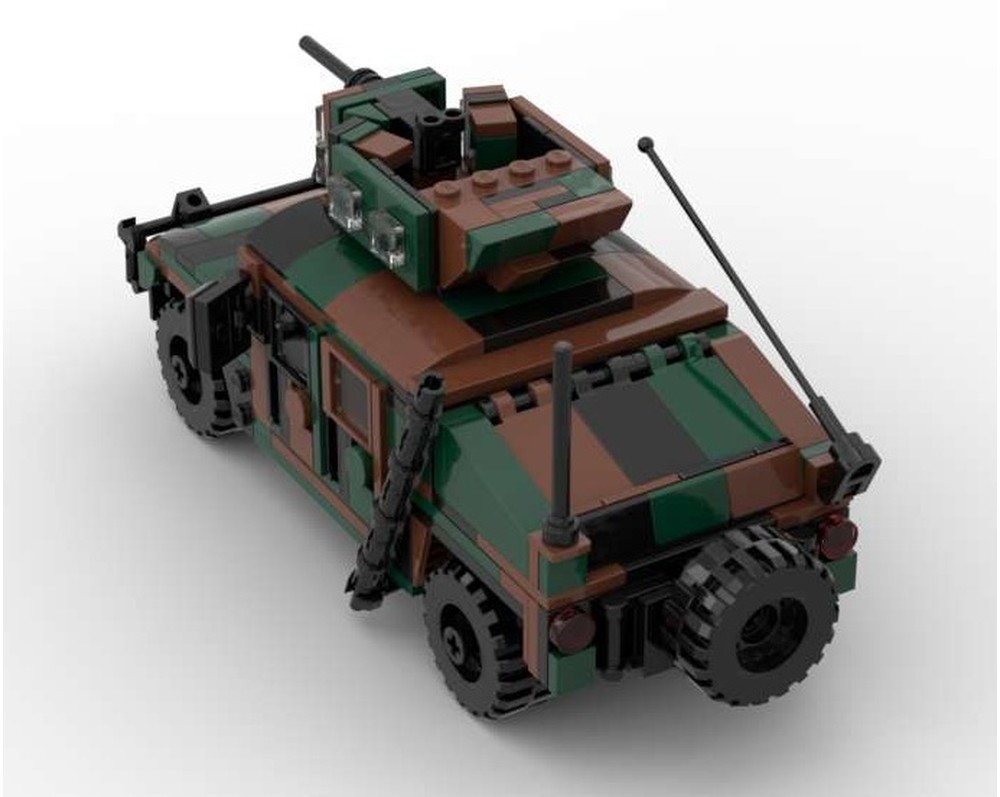 LEGO MOC M1151 HMMWV (Humvee) Up-armored armaments carrier (Woodland ...