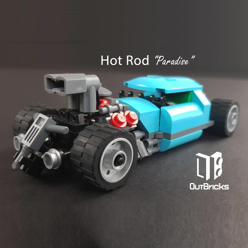 LEGO MOC Hot Rod "Paradise" by OutBricks | Rebrickable - Build with LEGO