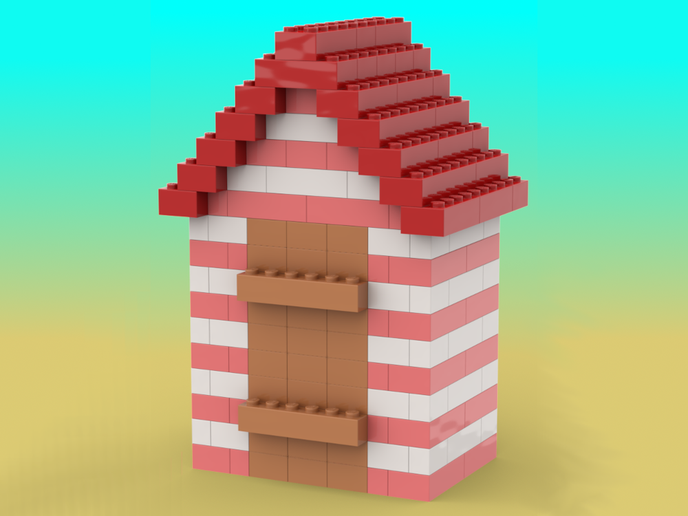 LEGO MOC Slatted Door Beach Hut by DoesTheBrick | Rebrickable - Build ...