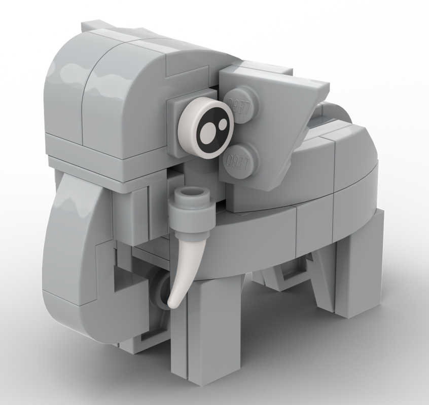 LEGO MOC Elephant by Johns Brickworld | Rebrickable - Build with LEGO