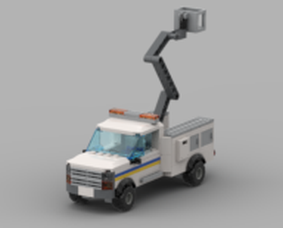 LEGO MOC Bucket Truck by leeggoo_Creator | Rebrickable - Build with LEGO