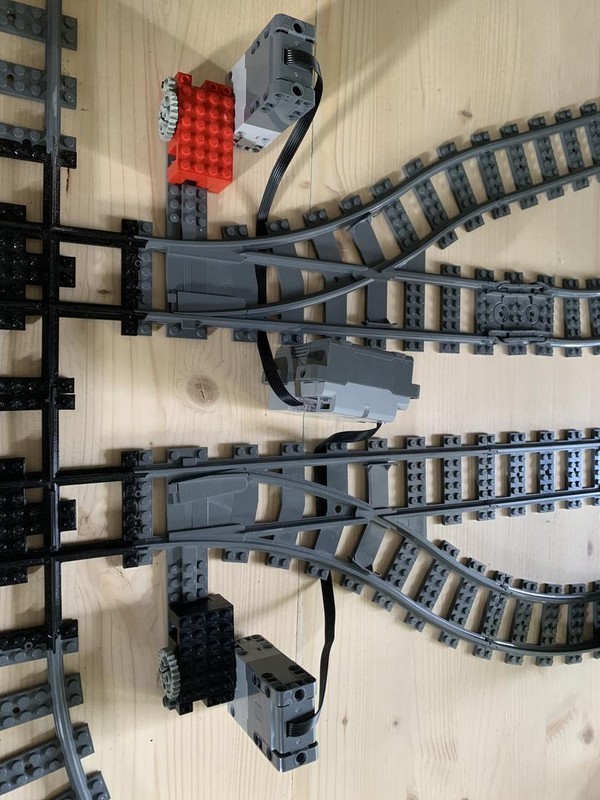 LEGO MOC Motorized train track switch by GaitQuebec | Rebrickable ...