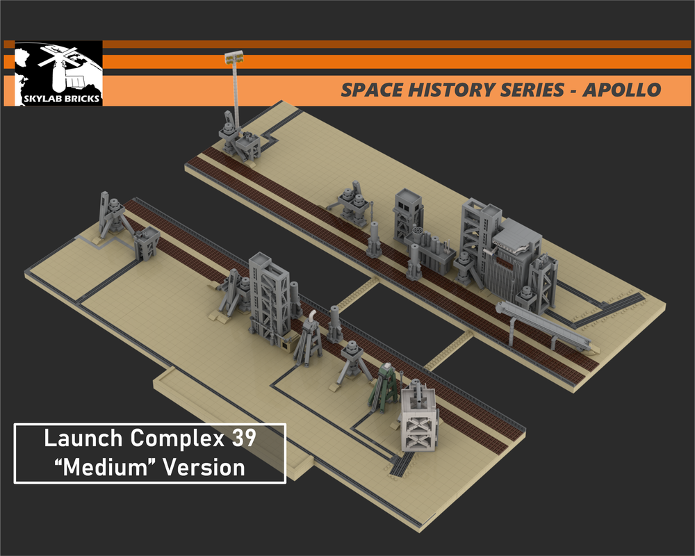 LEGO MOC Launch Complex 39 - Medium Version by SkylabBricks | Rebrickable - Build with LEGO