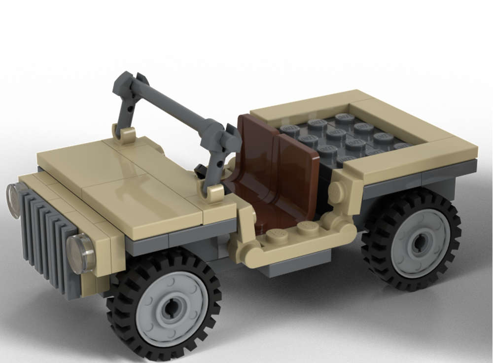 Lego Moc Ww2 Military Jeep By Tomko1t Rebrickable Build With Lego