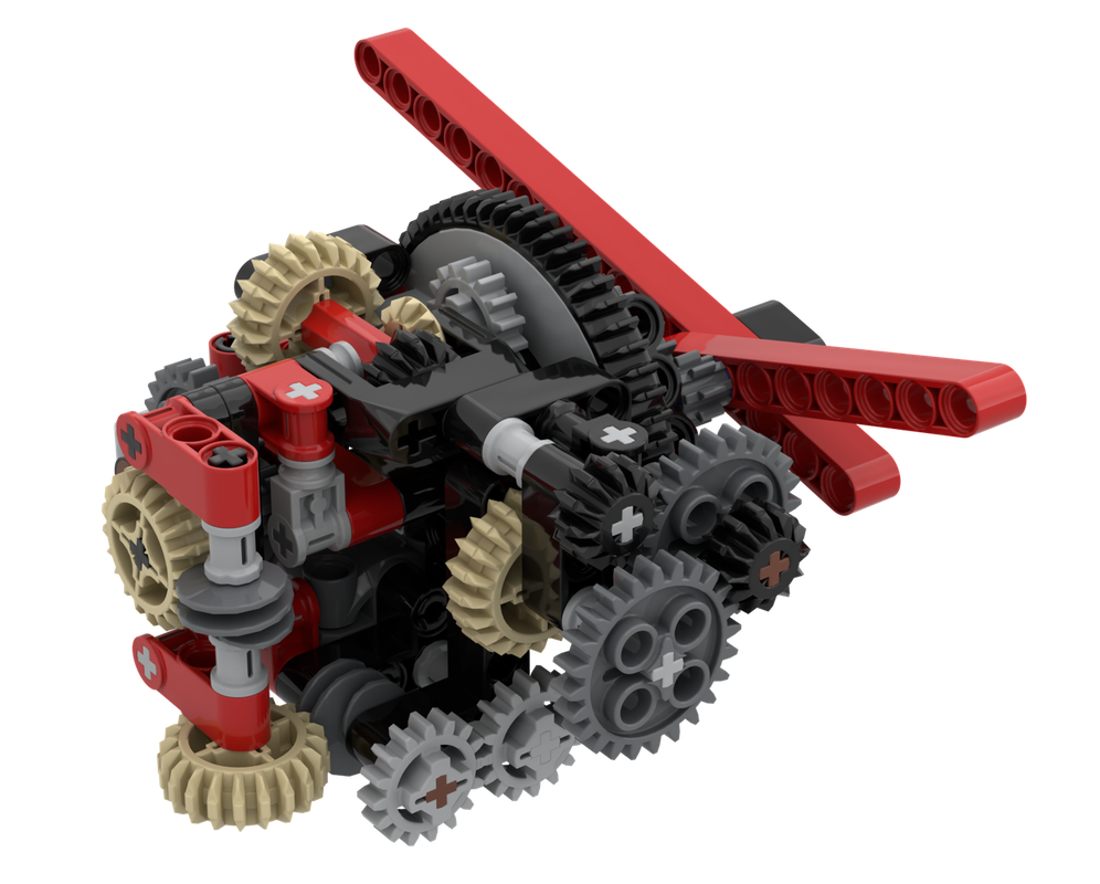 LEGO MOC Full Compact 3-Hand Clockwork + Motor by 2in1 | Rebrickable ...