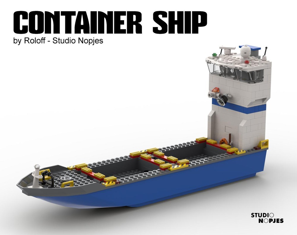 LEGO MOC Container Ship by Roloff | Rebrickable - Build with LEGO