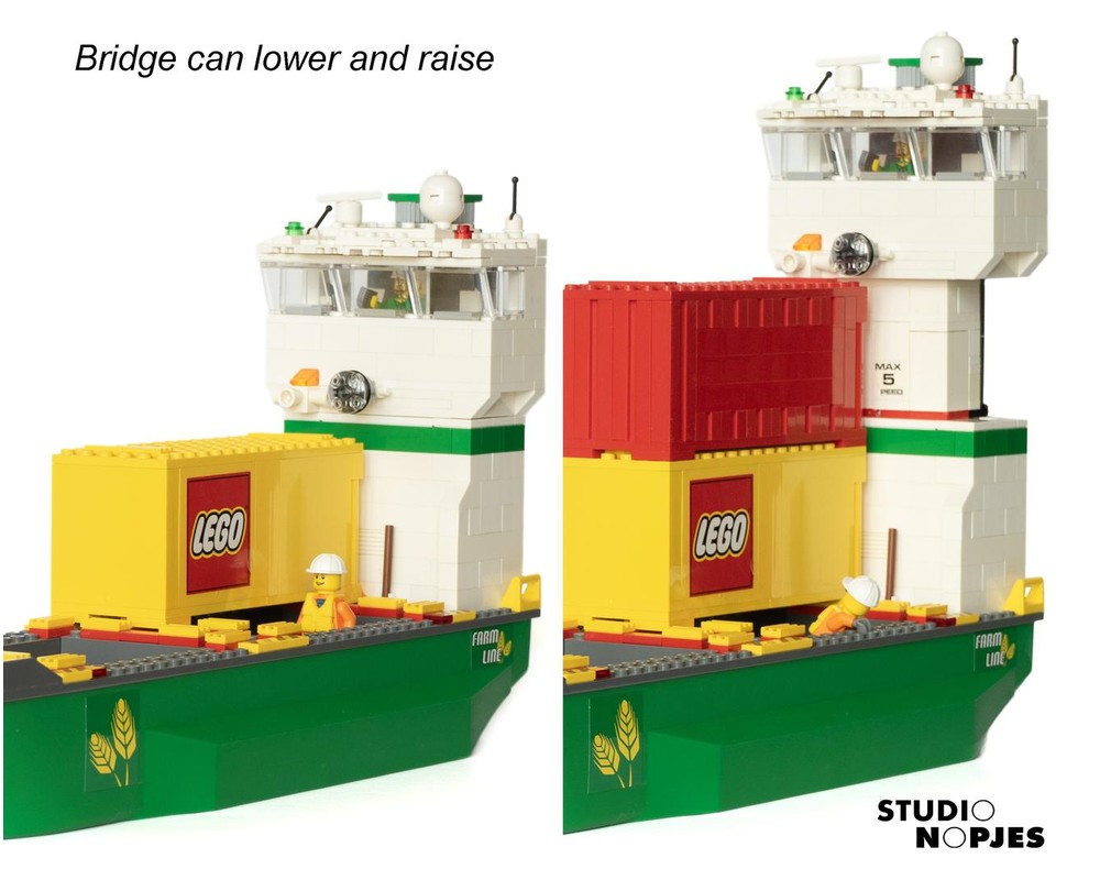 Lego Moc Container Ship By Roloff Rebrickable Build With Lego