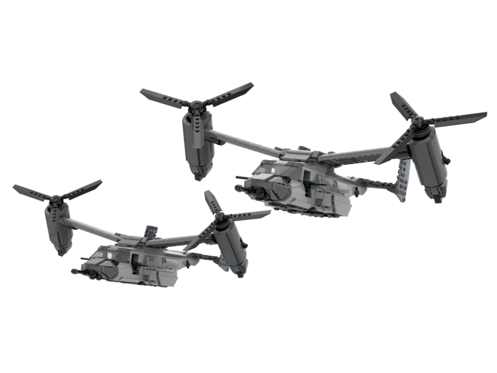 LEGO MOC-196413 MV-23 Osprish by Somerslego | Rebrickable - Build with LEGO