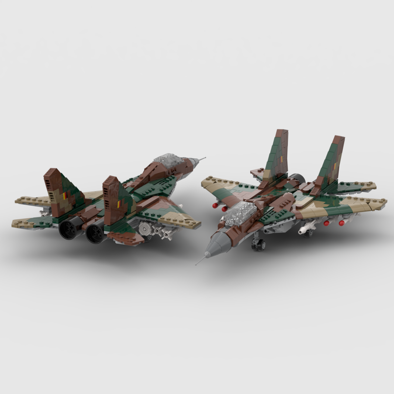 LEGO MOC Mig 29 east german camouflage by ynry | Rebrickable - Build ...