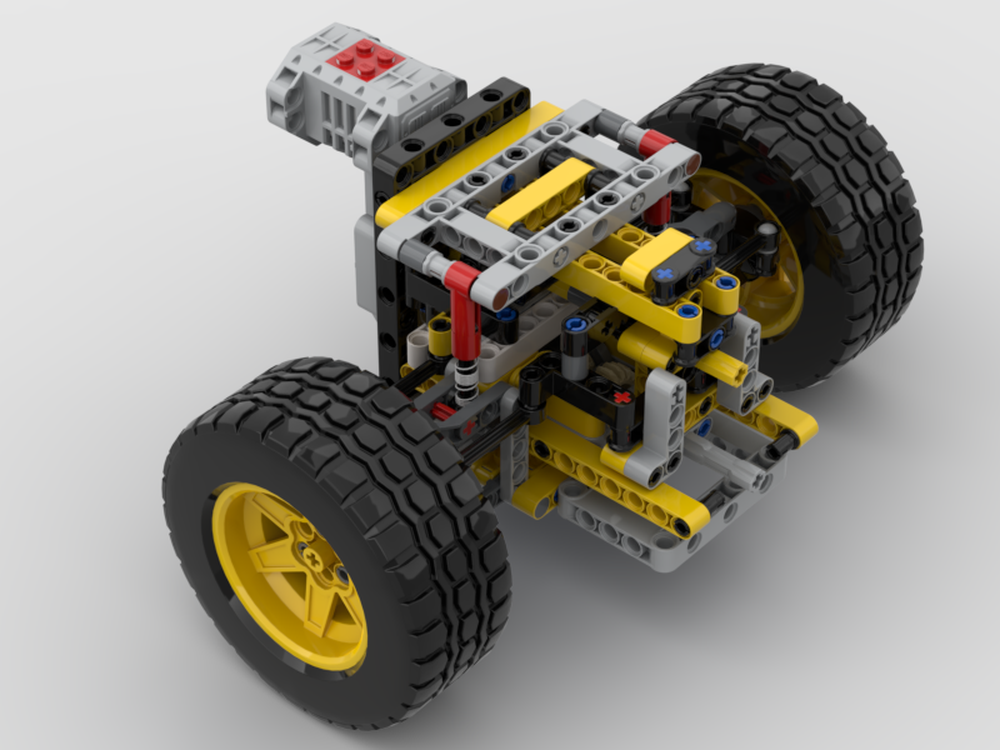 LEGO MOC Front axle with RC steering, drive and indipendent suspension ...