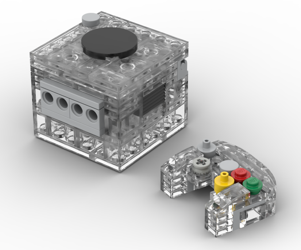 LEGO MOC GameCube (Transparent Shell) by nostalgics | Rebrickable ...
