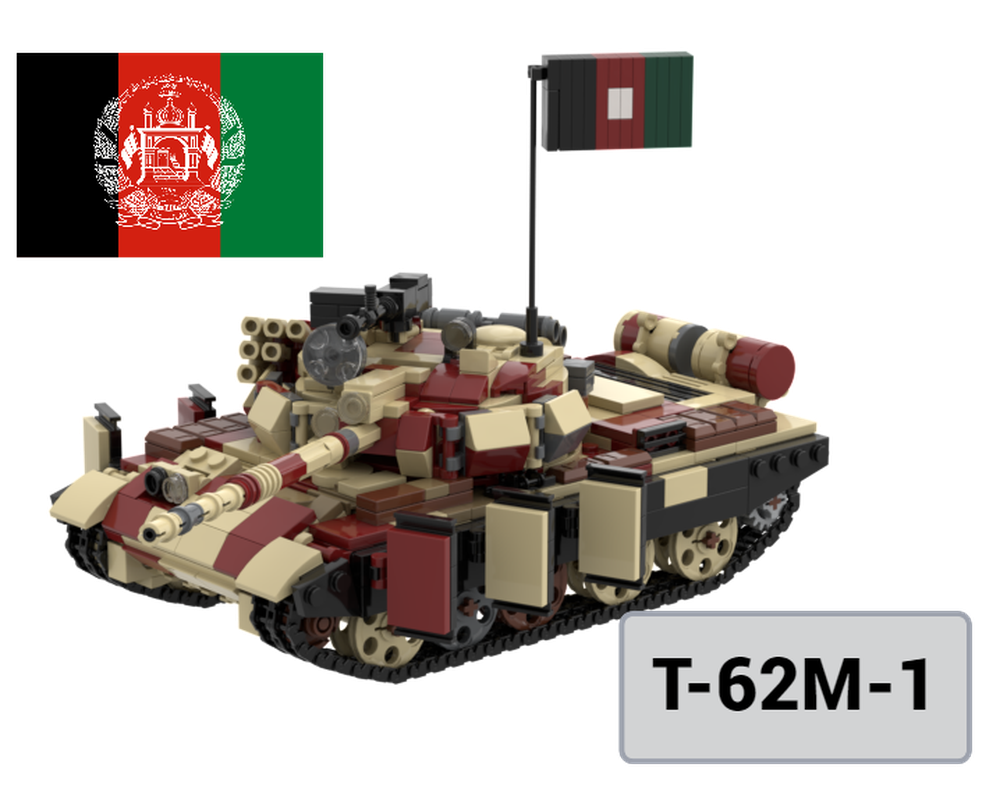 LEGO MOC T-62M-1 Soviet/Afghanistan Main Battle Tank 1/35 Scale by ...