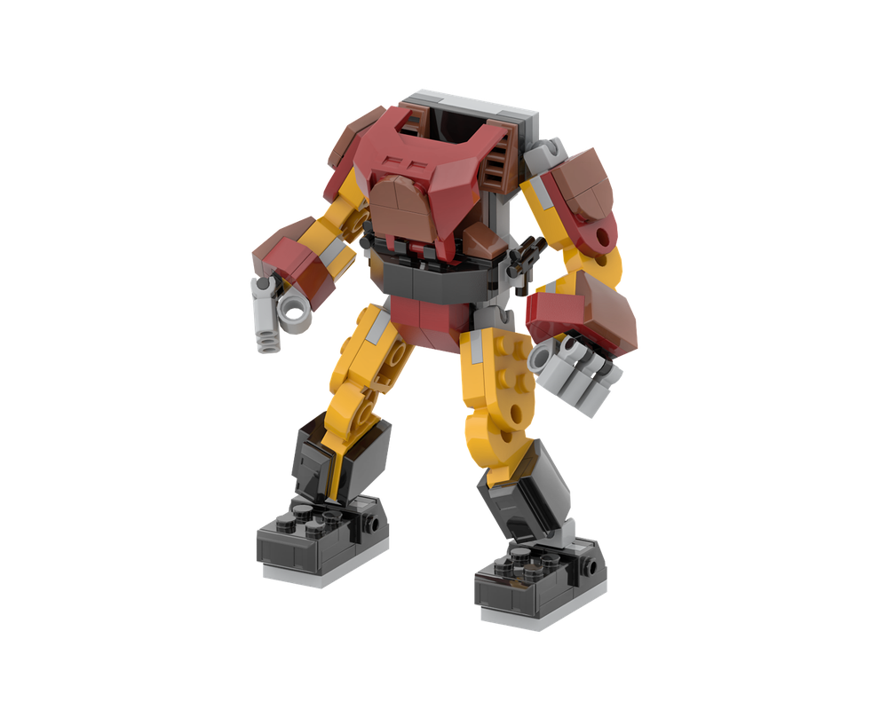 Lego Moc Theed Security Mech Armor By Mecherror Rebrickable Build