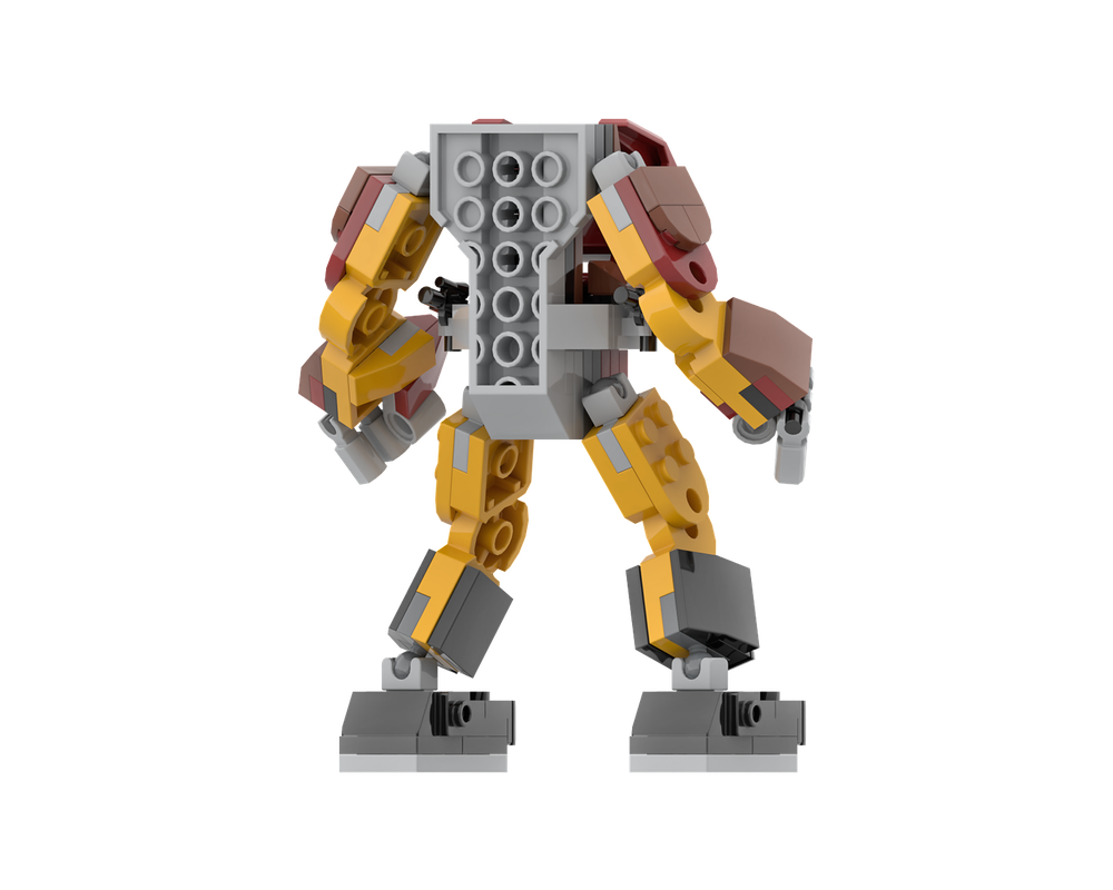 Lego Moc Theed Security Mech Armor By Mhexasc Rebrickable Build