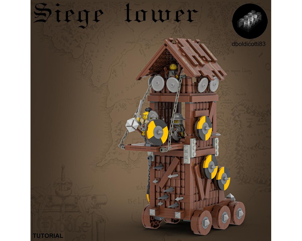 Lego Moc Siege Tower By Dboldicotti83 Rebrickable Build With Lego
