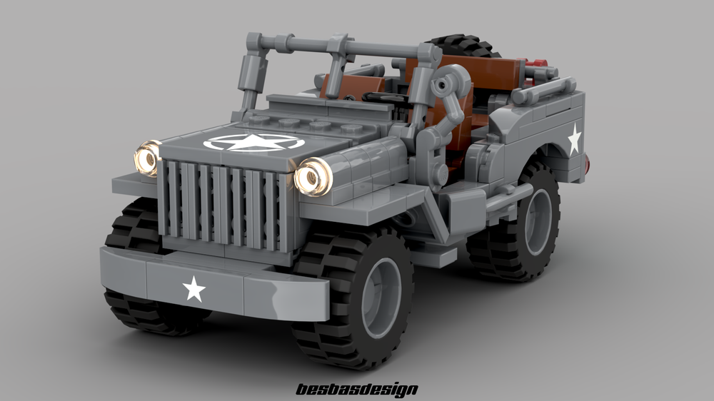LEGO MOC Willys Jeep by besbasdesign | Rebrickable - Build with LEGO