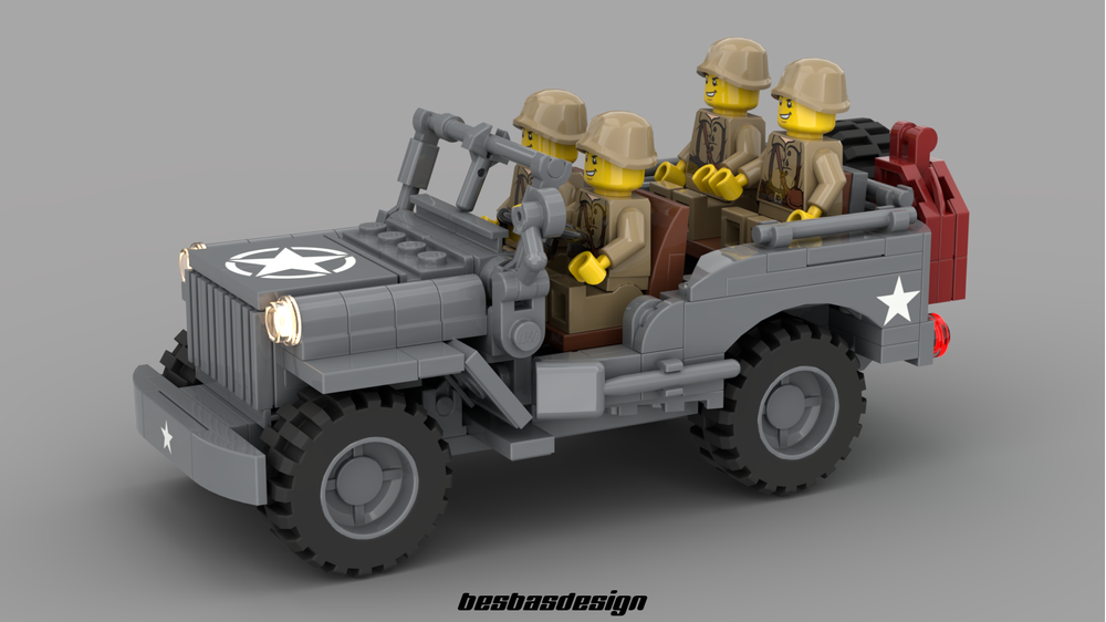 Lego Moc Willys Jeep By Besbasdesign Rebrickable Build With Lego