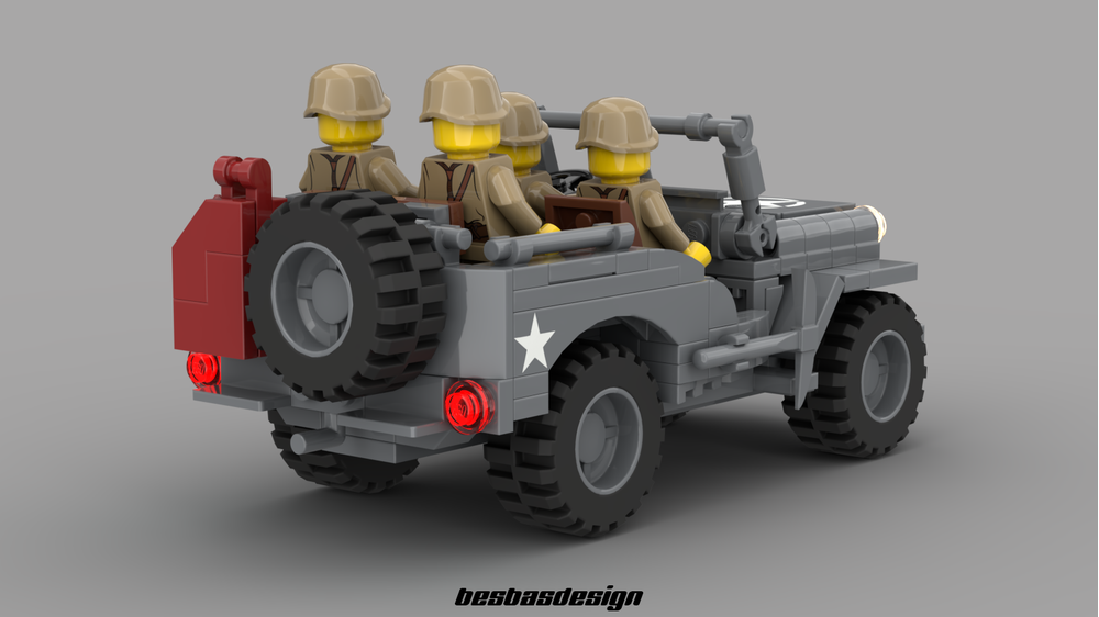 Lego Moc Willys Jeep By Besbasdesign Rebrickable Build With Lego