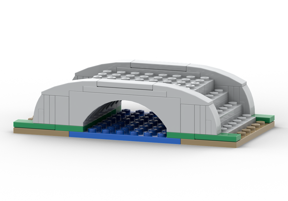 LEGO MOC Stone Foot Bridge by longjuansilver | Rebrickable - Build with ...
