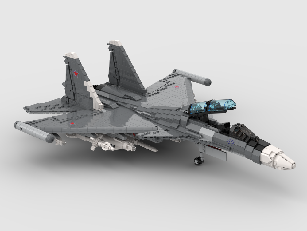 LEGO MOC Su-30 blue 43 by Brickmig | Rebrickable - Build with LEGO