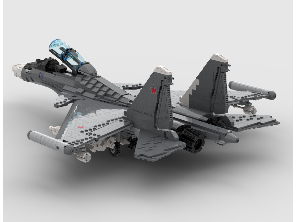 Lego Moc Su 30 Blue 43 By Brickmig Rebrickable Build With Lego