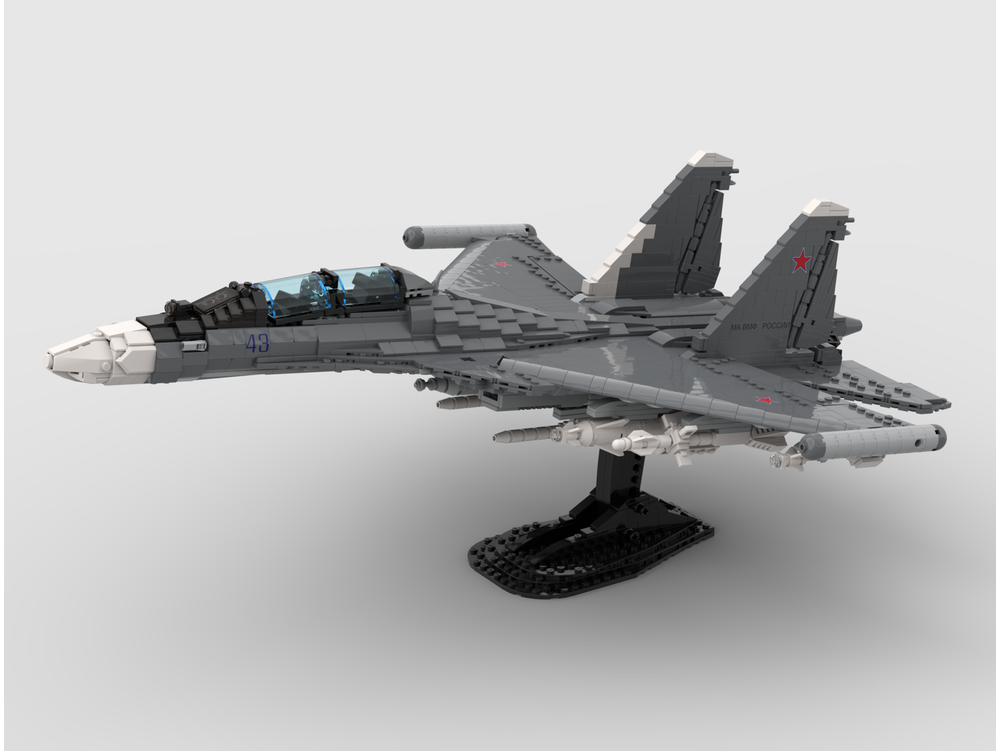 LEGO MOC Su-30 blue 43 by Brickmig | Rebrickable - Build with LEGO