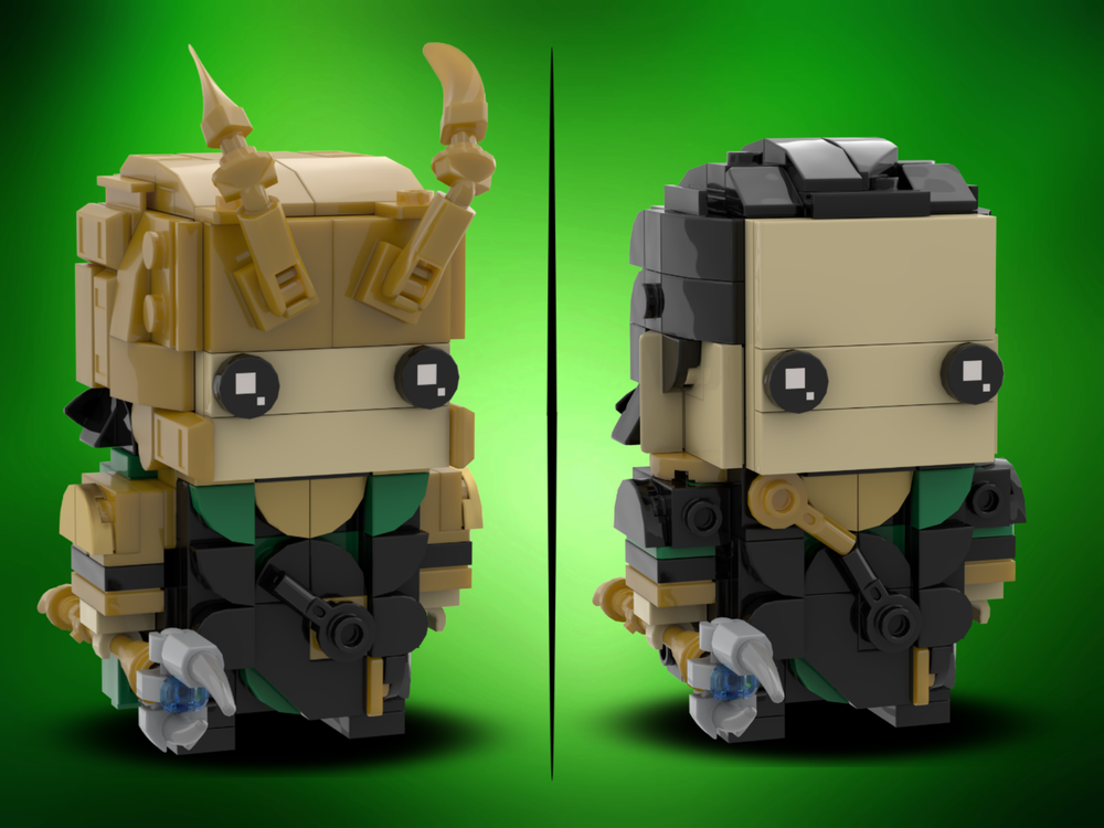 LEGO MOC Loki Brickheadz by Ant0noo | Rebrickable - Build with LEGO
