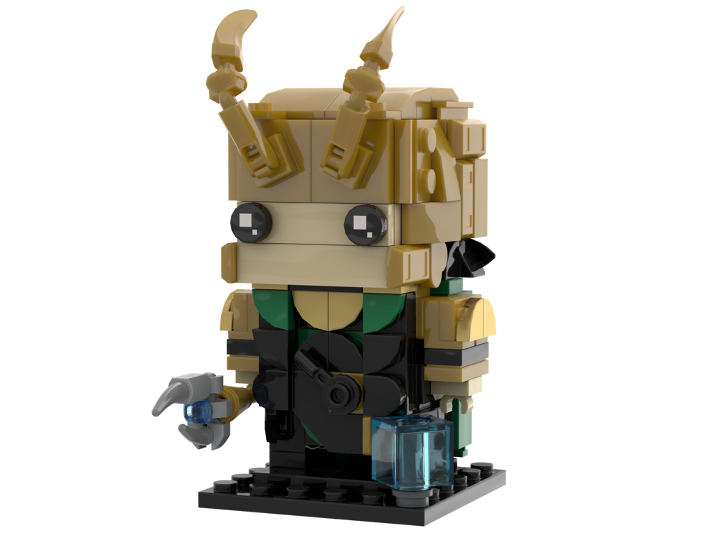 LEGO MOC Loki Brickheadz by Ant0noo | Rebrickable - Build with LEGO