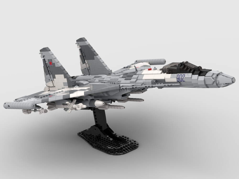 Lego Moc Su 35 Blue 902 By Brickmig Rebrickable Build With Lego