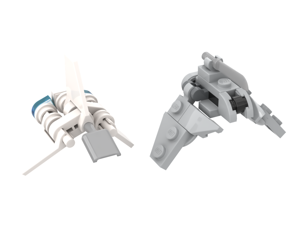 LEGO MOC Micro-Scale Lambda & Theta-Class Shuttles by AOBrick34 ...