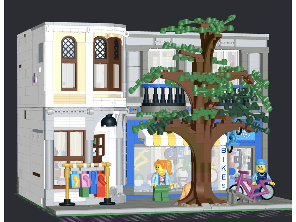 LEGO MOC base module 'bike shop' by cornflake67 | Rebrickable - Build ...