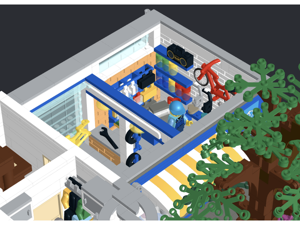 LEGO MOC base module 'bike shop' by cornflake67 | Rebrickable - Build ...