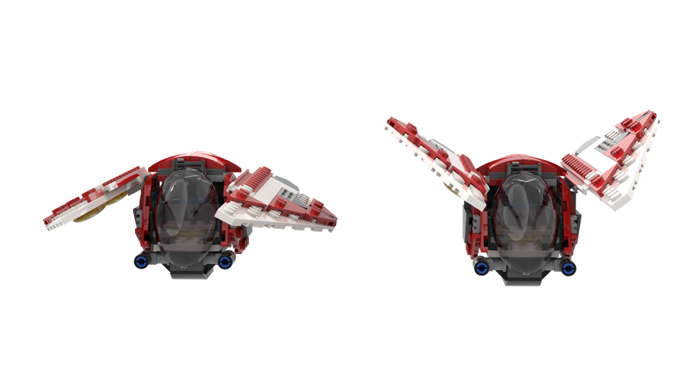 Lego Moc Jedi Bobs Tie Striker By Zsoltom Rebrickable Build With Lego
