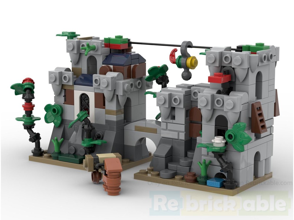 Lego Moc Forest Stronghold Mini Build By Zsobricks Rebrickable