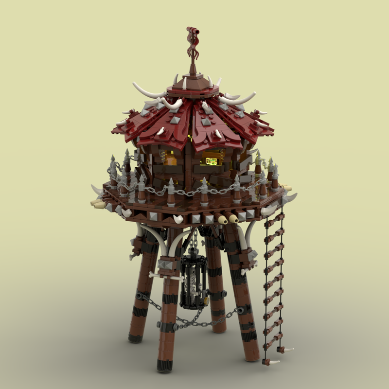 Lego Moc Orc Archery Tower By Metz Rebrickable Build With Lego