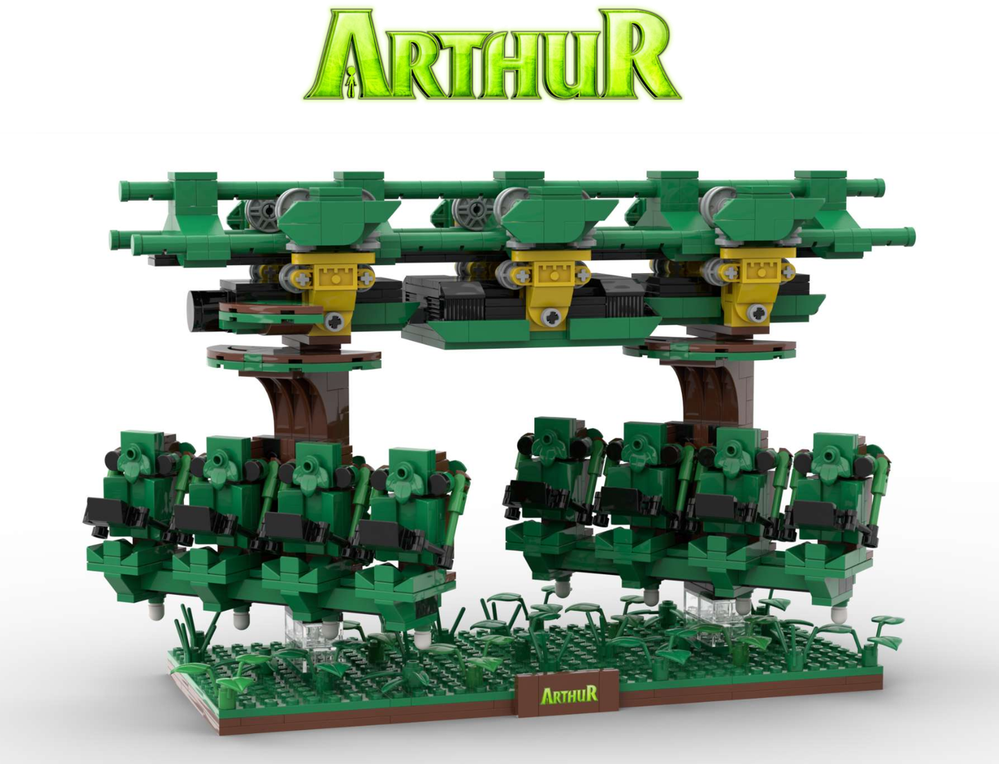 LEGO MOC ROLLERCOASTER - ARTHUR - Royaumes des Minimoys - Europa Park ...