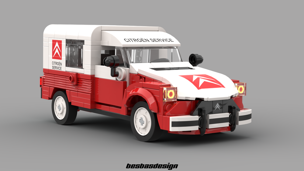 LEGO MOC Citroën Acadiane 1984 "Citroën Service" by besbasdesign ...