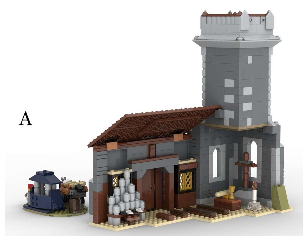 Lego Moc Medieval Church By Jakes Rebrickable Build With Lego