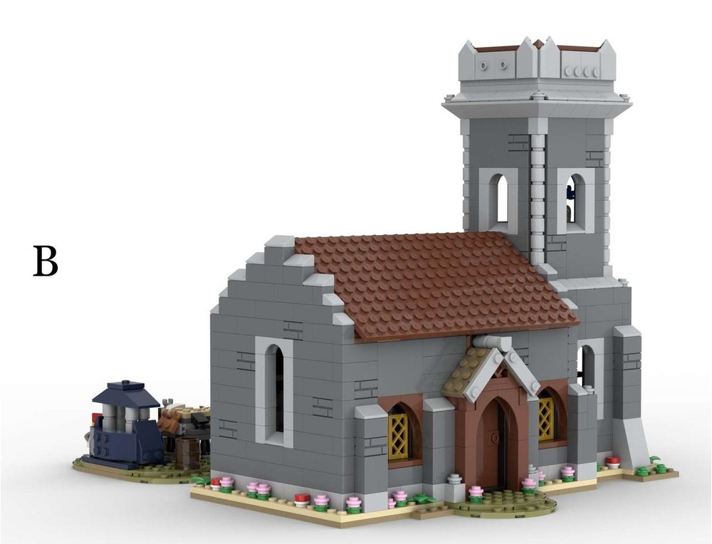 Lego Moc Medieval Church By Jakes Rebrickable Build With Lego