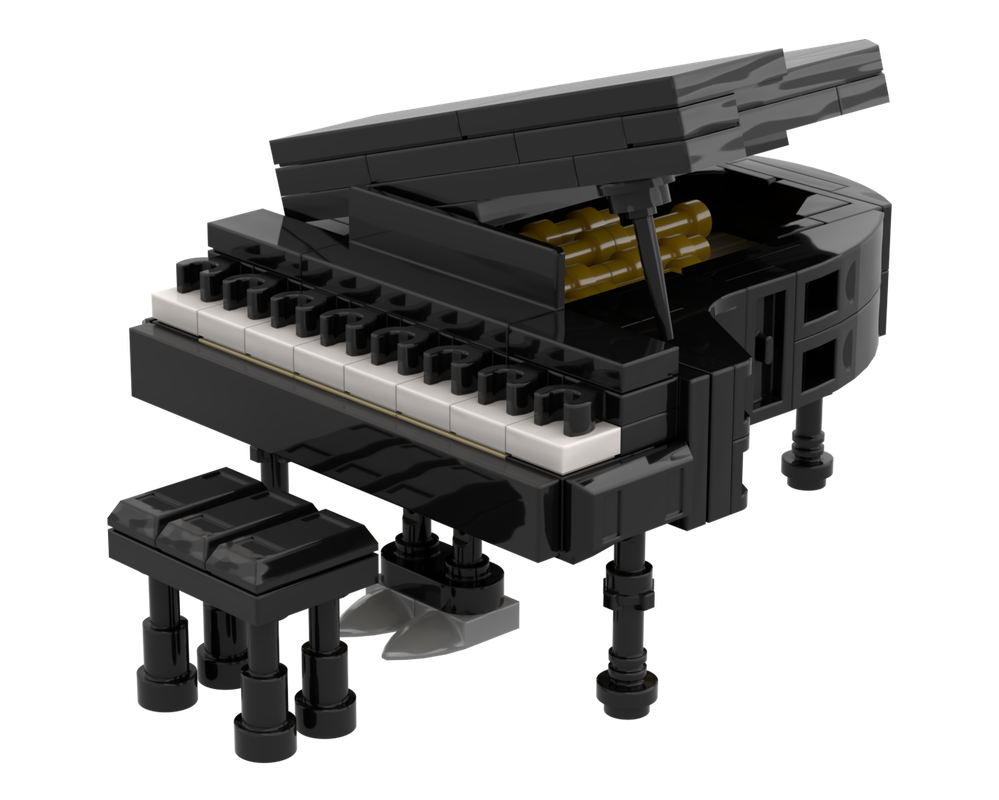 LEGO MOC Minifig-scale Grand Piano by RebelRebel | Rebrickable - Build ...