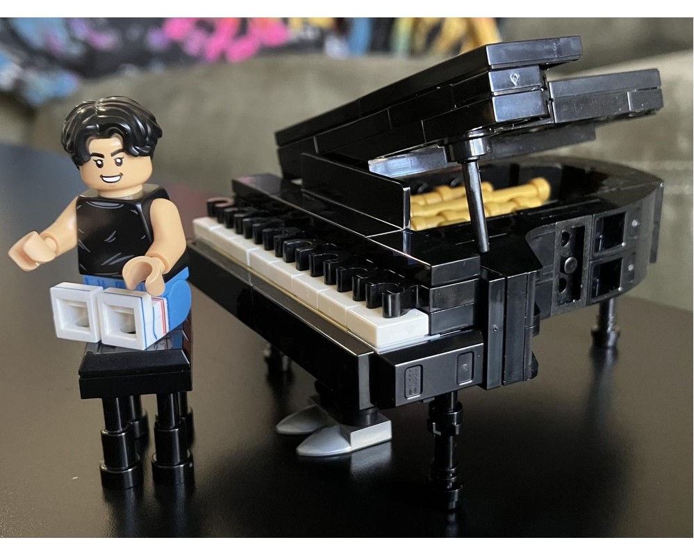 LEGO MOC Minifig-scale Grand Piano by RebelRebel | Rebrickable - Build ...